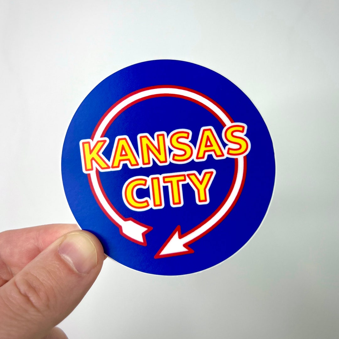 Kansas City Sticker – 3" Circle KC Sticker - Etsy