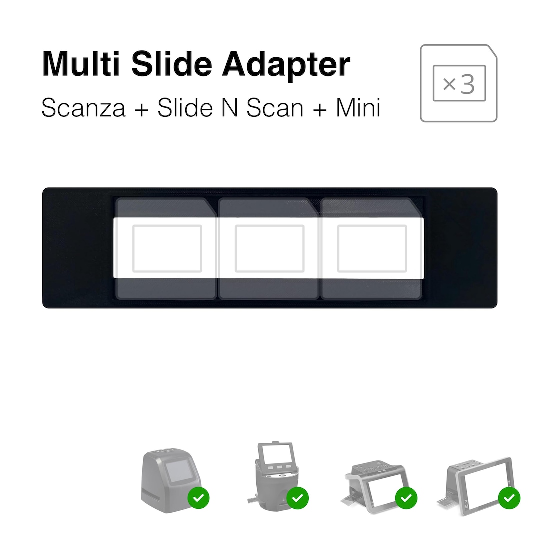 Multi-slide 50mm Slide Adapter for Kodak Slide N SCAN Scanner + SCANZA ...