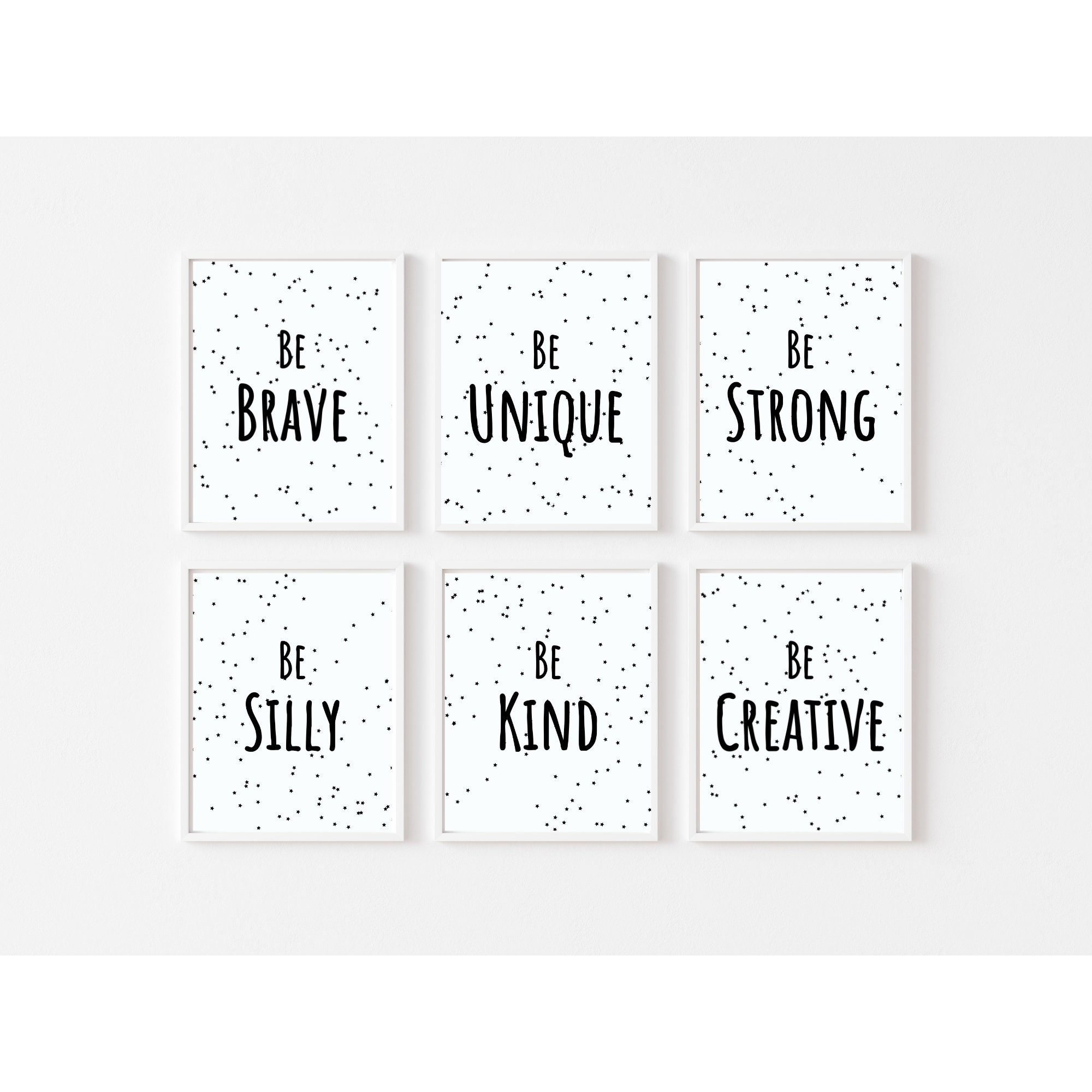 BE YOU Positive Affirmation Printable Wall Art Black & White Wall Art ...