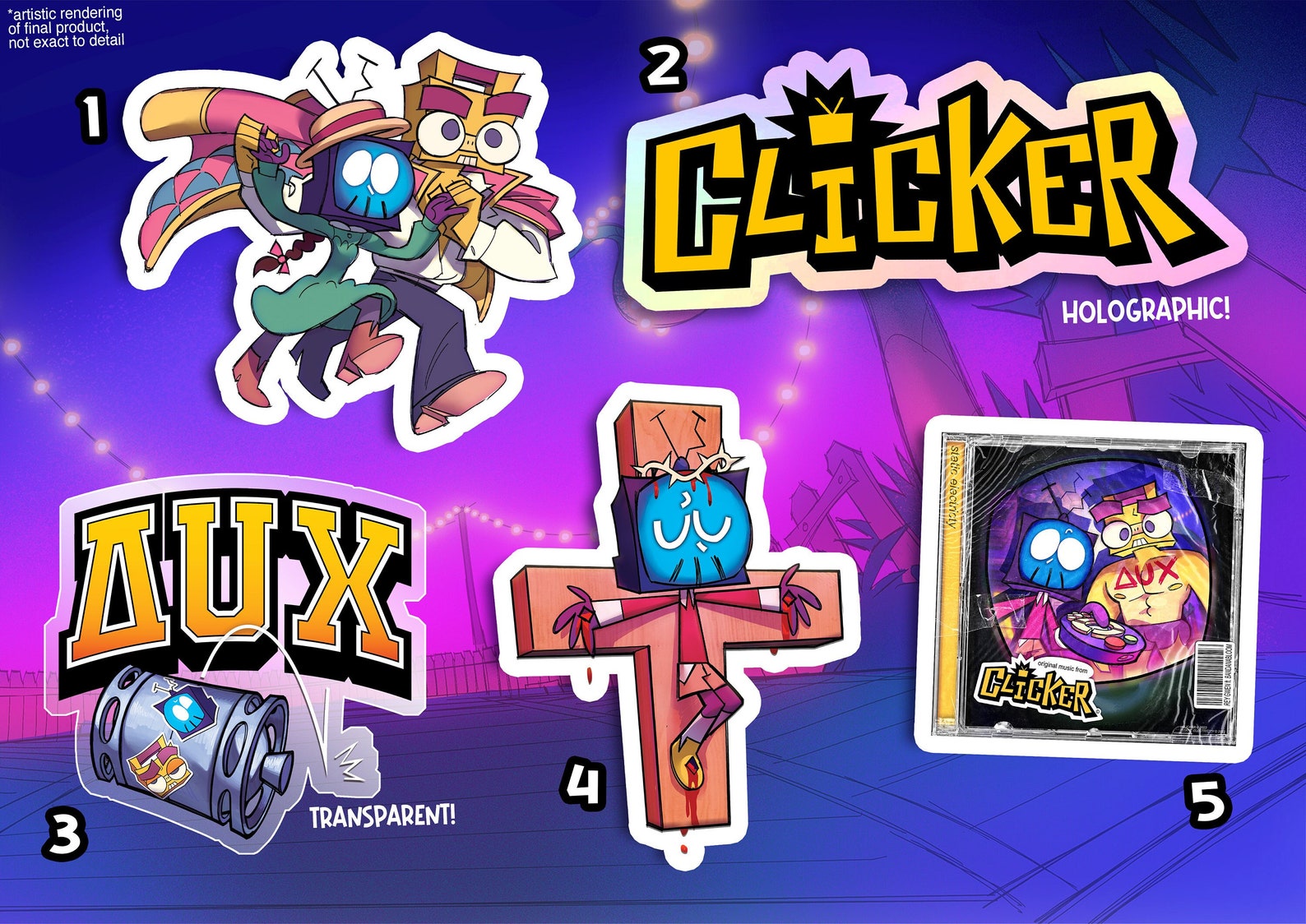 Clicker Stickers PREORDER - Etsy