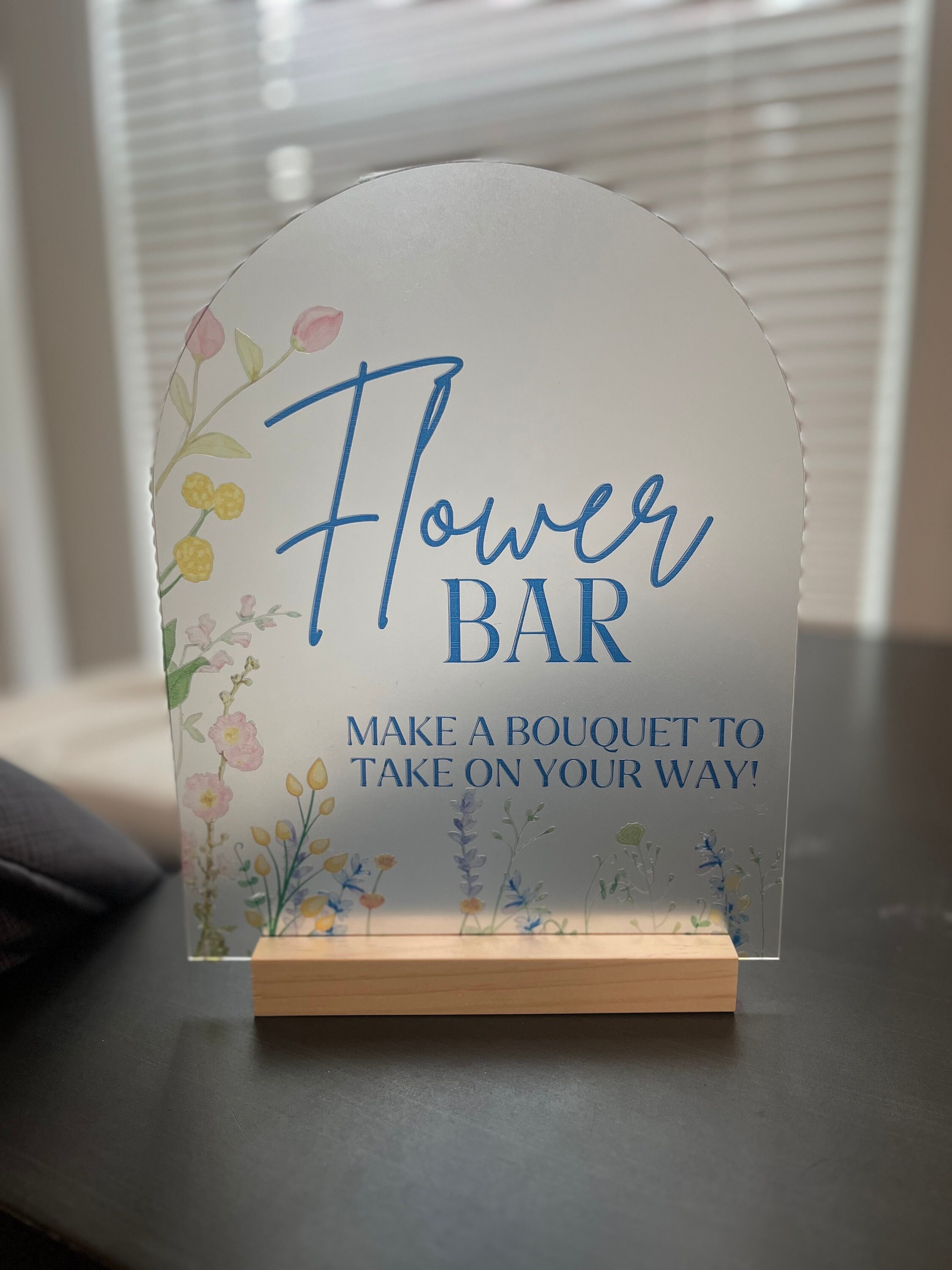 Flower Bar Sign - Etsy