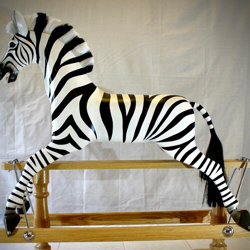 Traditional Wooden Hand Carved Arabian Rocking Horse on Bow - Etsy