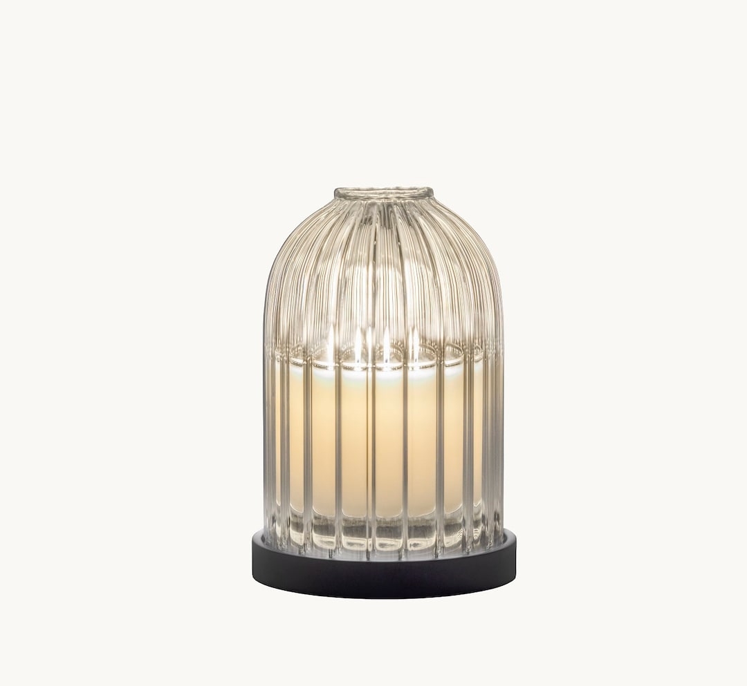 Hand Blown Glass Small Karlin Candle Holder Photophore Candleholder ...