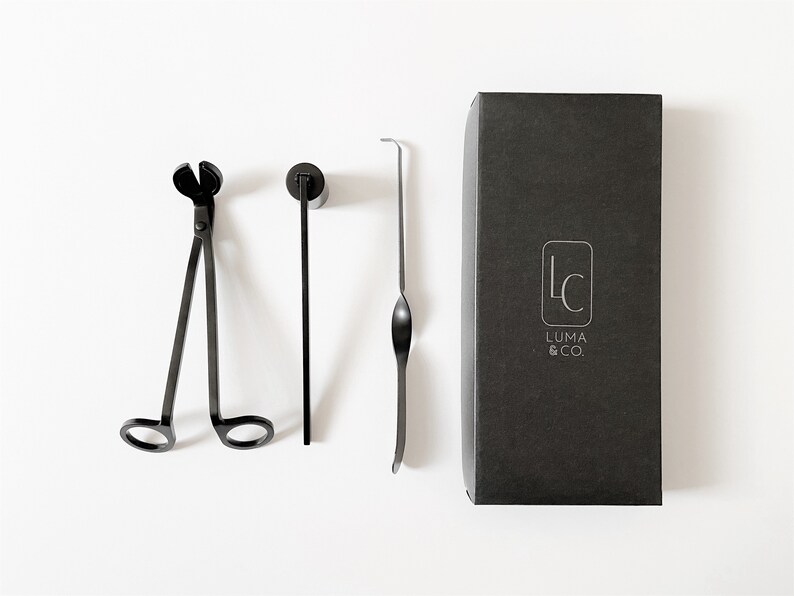 Candle Accessory Set Candle Care Three Piece Tool Kit Wick | Etsy