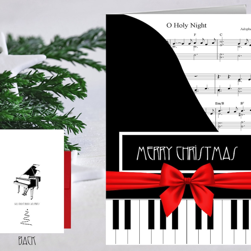 Musical Christmas Cards - Etsy