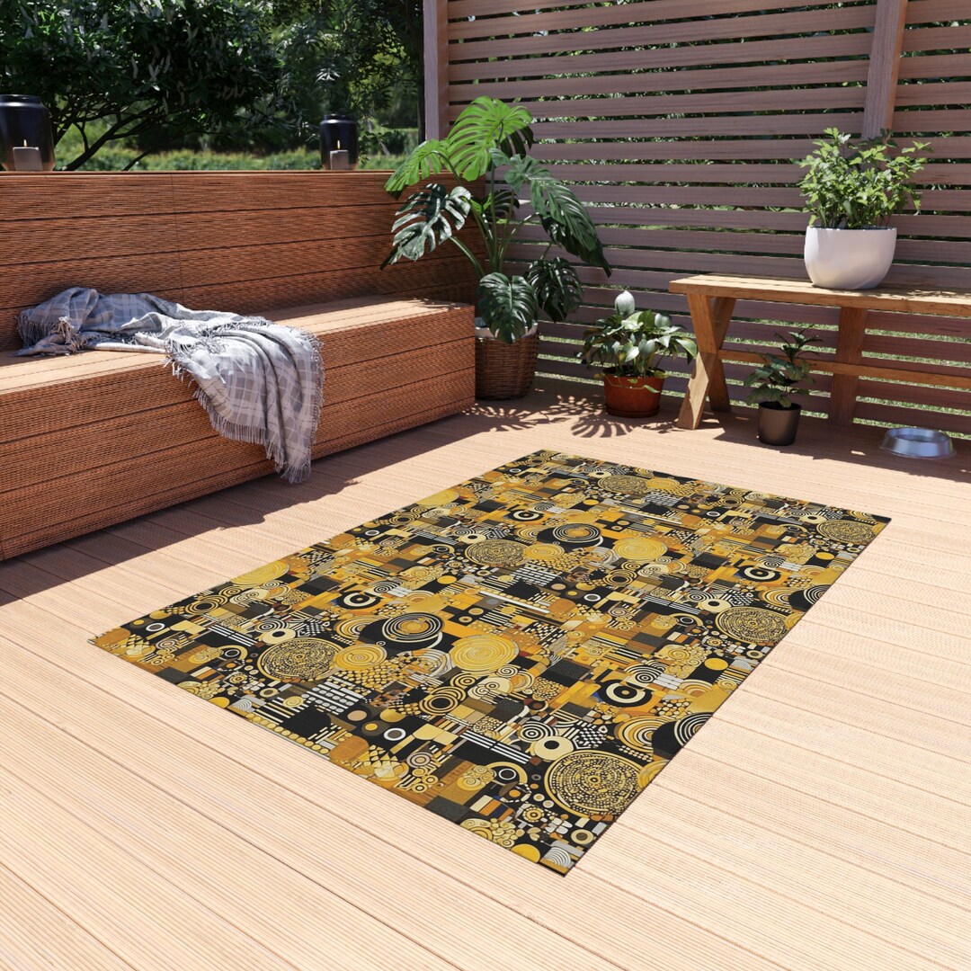 Art Nouveau Gustav Klimt Romantic Rug Outdoor Rug - Etsy