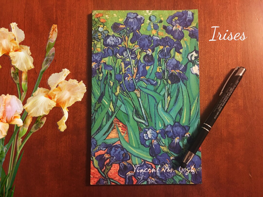 Van Gogh Irises Writing Journal: Floral Art Notebook, Lined A-5 - Etsy