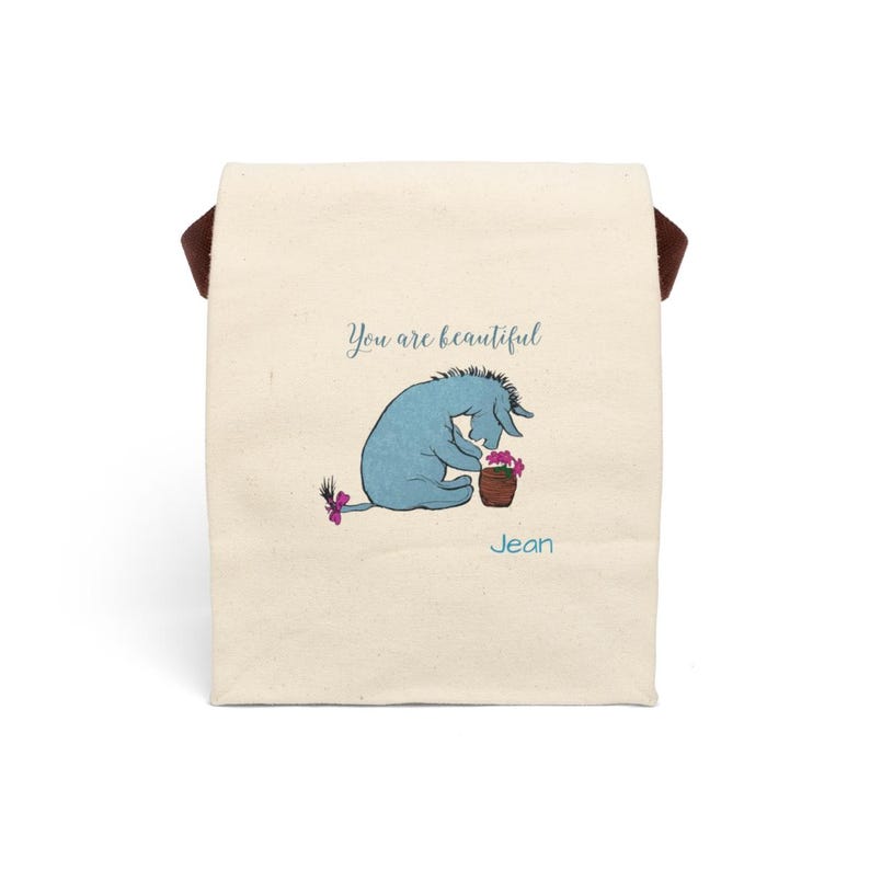 Personalized Eeyore Lunch Bag: Classic Pooh Reusable Canvas Bag - Etsy
