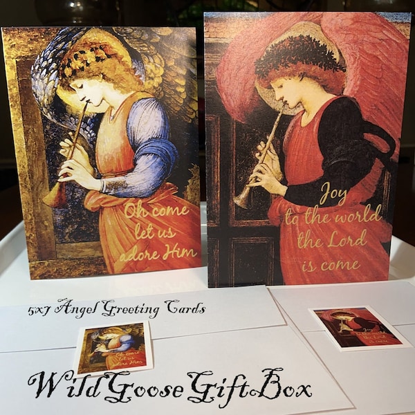 Angel Christmas Card - Etsy