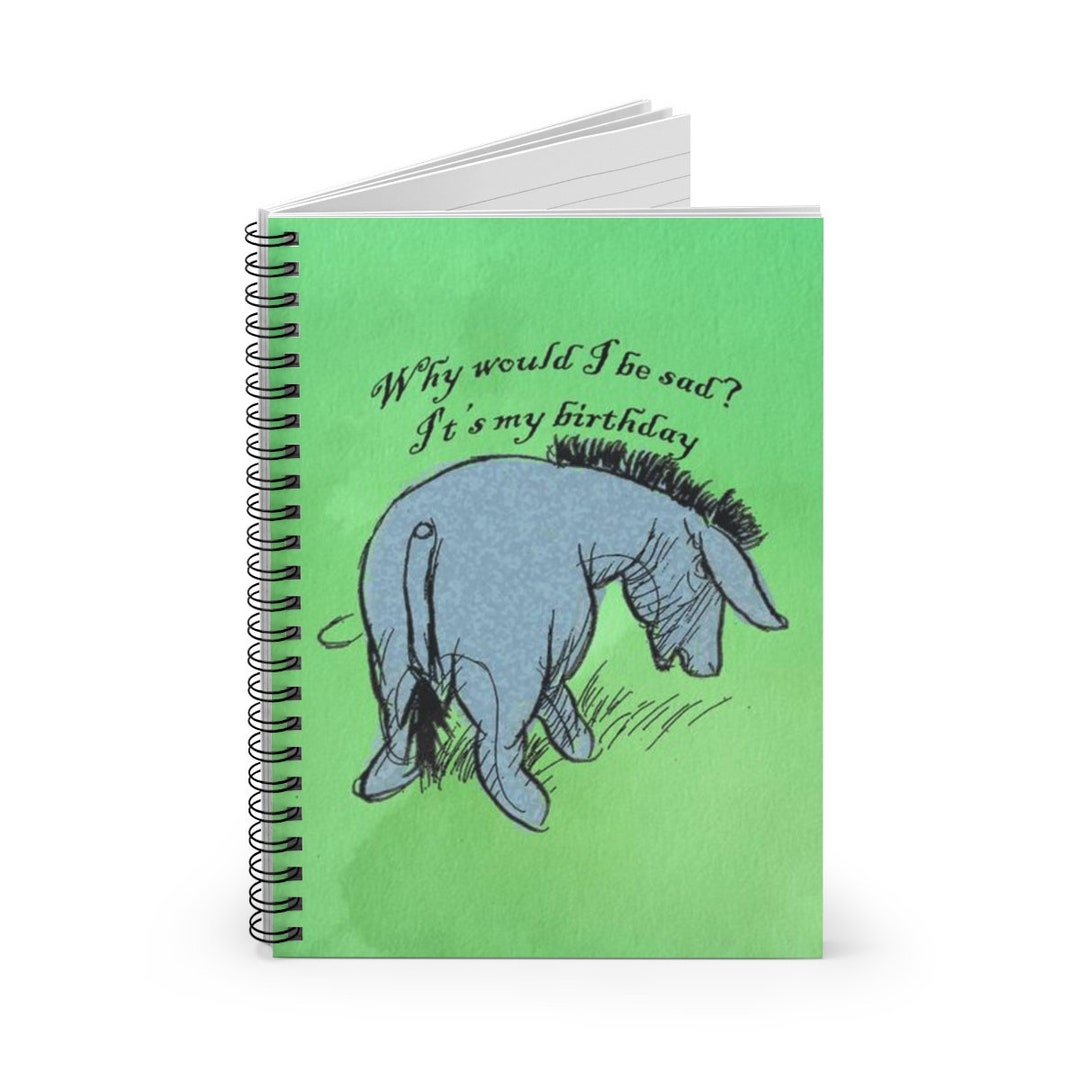 Eeyore, Kid's Journal, Classic Donkey Notebook, Classic AA Milne Pooh ...