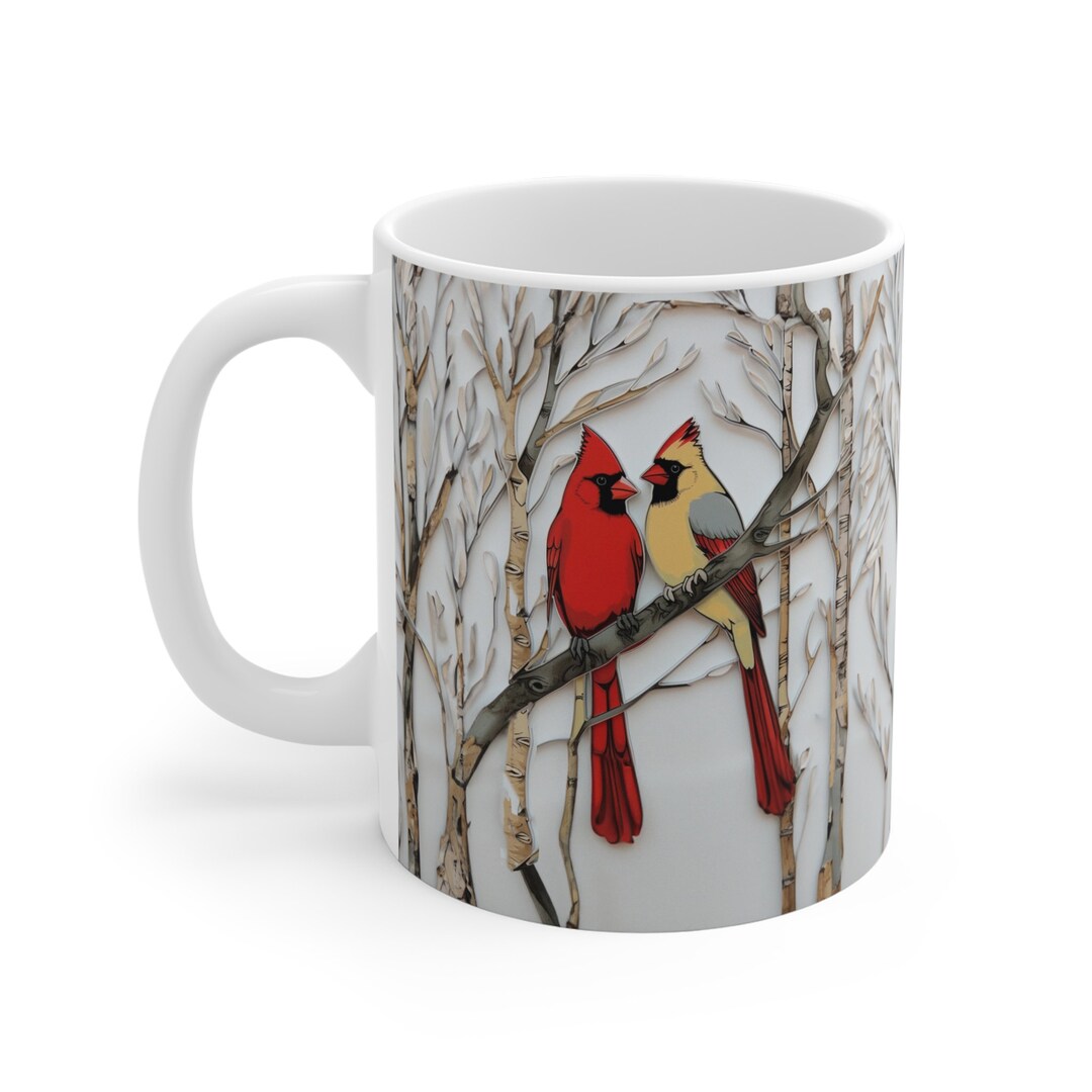 Red Cardinal Mug, Sympathy Gift, Couple Gift, 11oz Mug, 15oz Mug ...