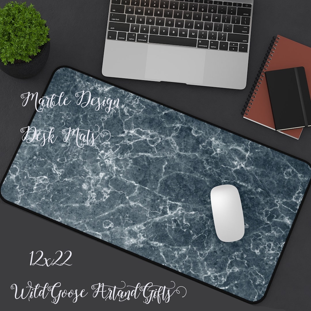 Personalized Gift, Marble Design Desk Mat, Custom Marble Mat, Office ...