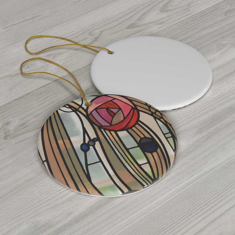 Art Nouveau, Rennie Mackintosh, Glasgow Rose, Ceramic Christmas ...