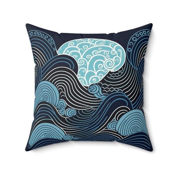 Waves Pillow - Etsy