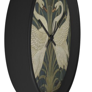 Swan Wall Clock, Walter Crane Design, Art Nouveau Clock, Arts and ...