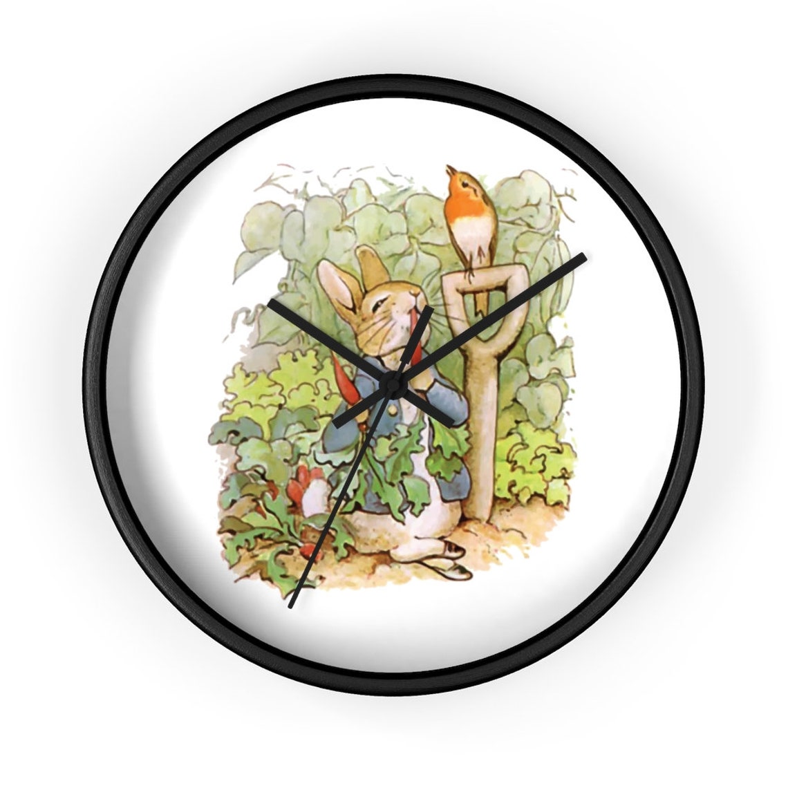 Peter Rabbit Clock Beatrix Potter Gift Rabbit Clock Nursery | Etsy
