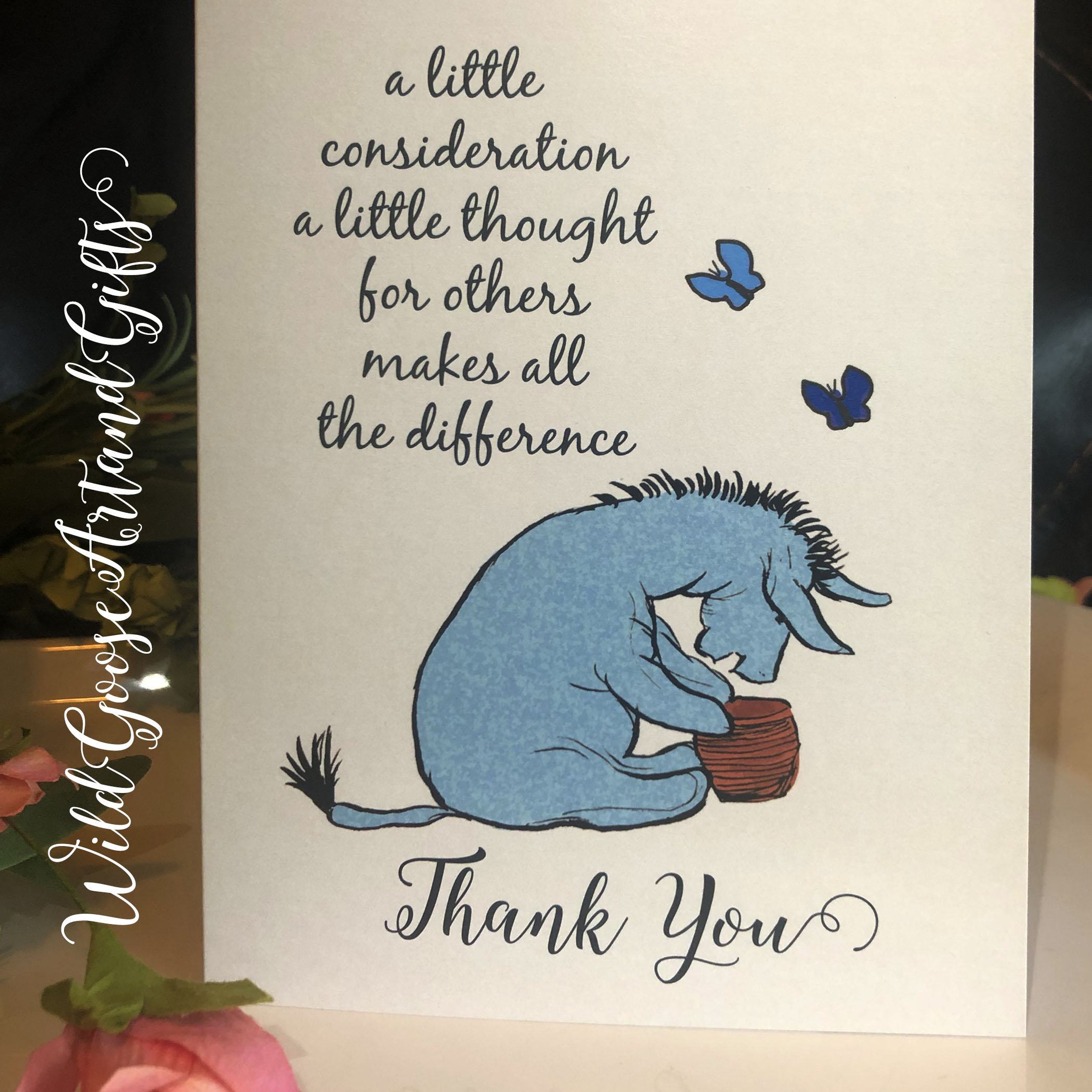 Classic Pooh Thank You Card Thank You Card Eeyore Card - Etsy Israel