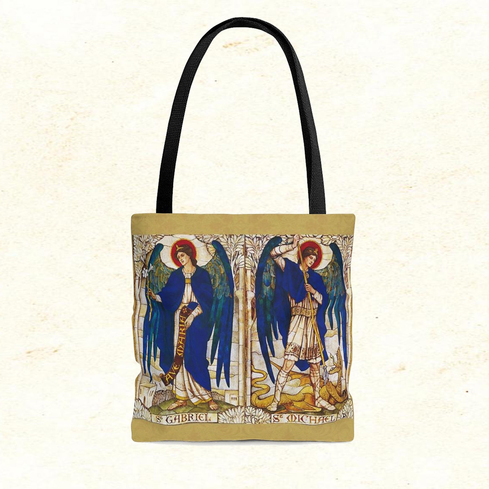 Shoulder Bag Angel Purse Angel Tote Art Nouveau Arch Angel - Etsy