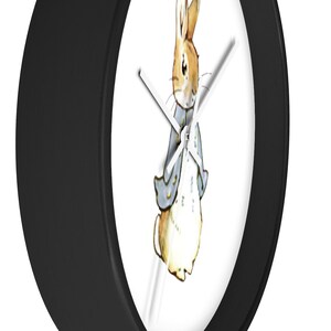 Peter Rabbit Clock, Beatrix Potter Gift, Rabbit Clock, Nursery Decor ...