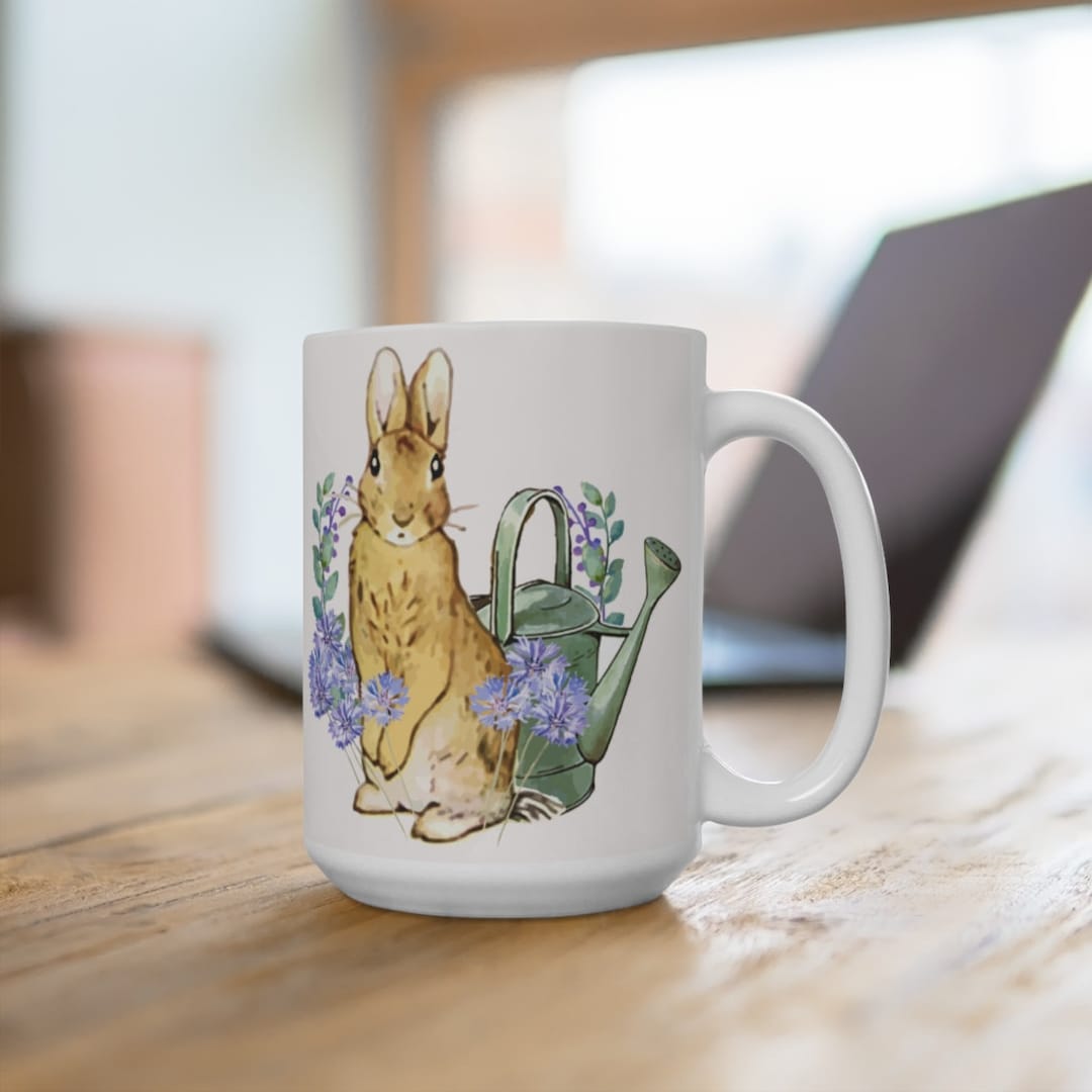 Beatrix Potter Mug, Peter Rabbit Mug, Peter Rabbit Gift, White Ceramic ...