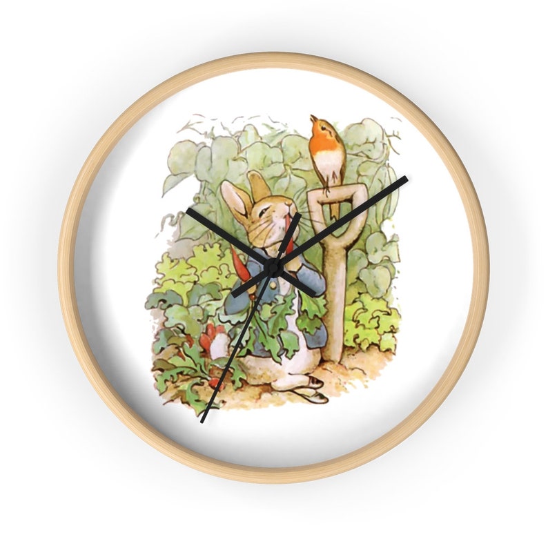 Peter Rabbit Clock Beatrix Potter Gift Rabbit Clock Nursery | Etsy
