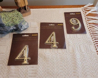 Brass 8" House Numbers - Etsy