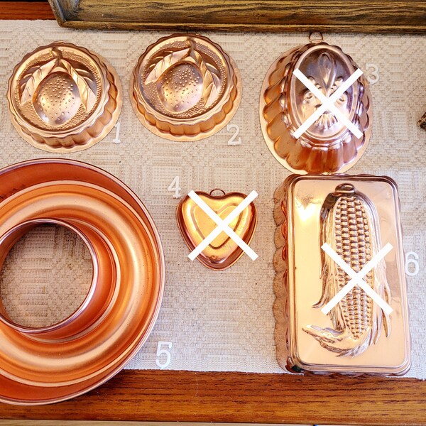 Old Copper Molds - Etsy
