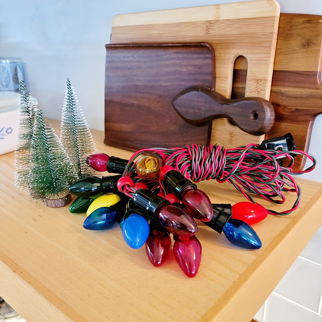 Noma Christmas Light String, 15 Bulbs, Vintage, Working, 20 Foot, Red ...