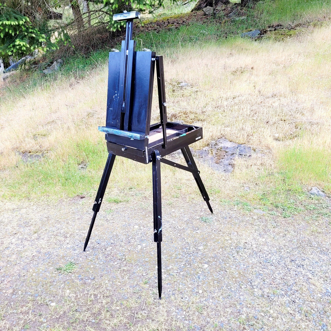Portable French Easel, Vintage Plein Air Painting Easel, Wood, Storage ...