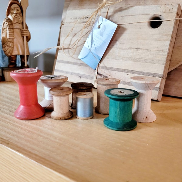Vintage Wood Spool - Etsy