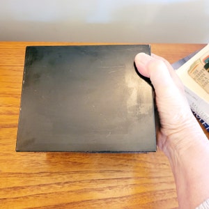 Metal Index Card Box, Vintage, OXFORD, Industrial Black, Storage Bin ...