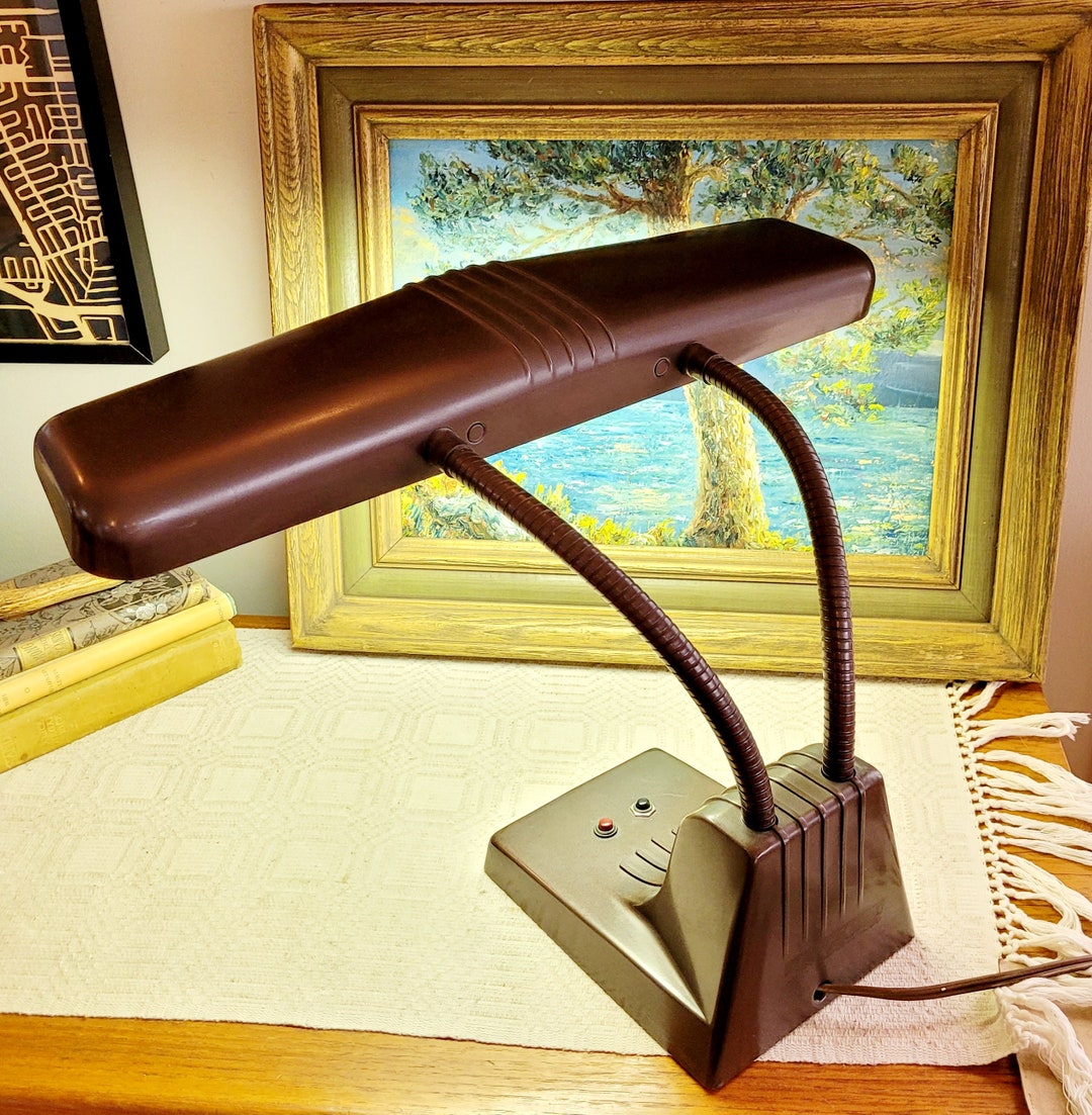 Desk Lamp by Dazor, Mad Men, Model 1000, Industrial Style, Double Goose ...