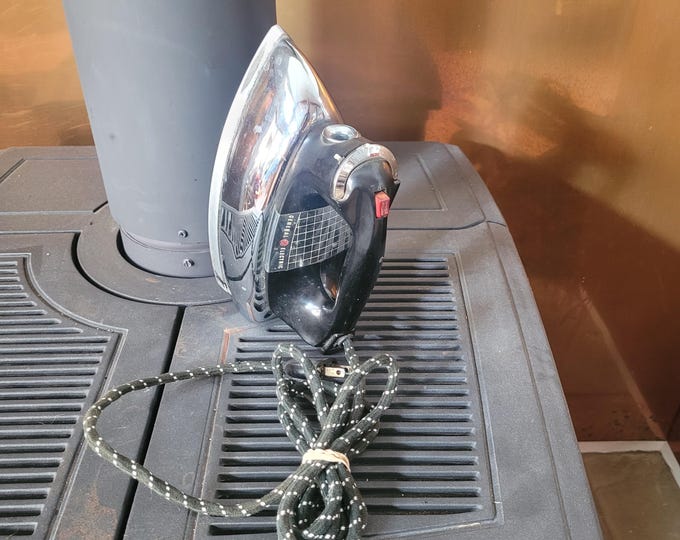 General Electric Steam Iron, Vintage, Model F94A, Chrome & Bakelite ...