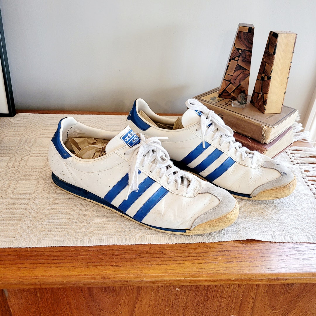 Adidas ROM Running Shoes, Vintage Sneakers, Men's US 11 1/2-12, White ...