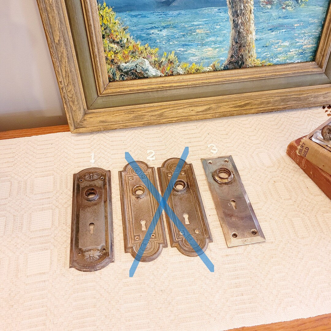Various Door Plates and Escutcheons, Vintage & Antique, Trim Plates ...