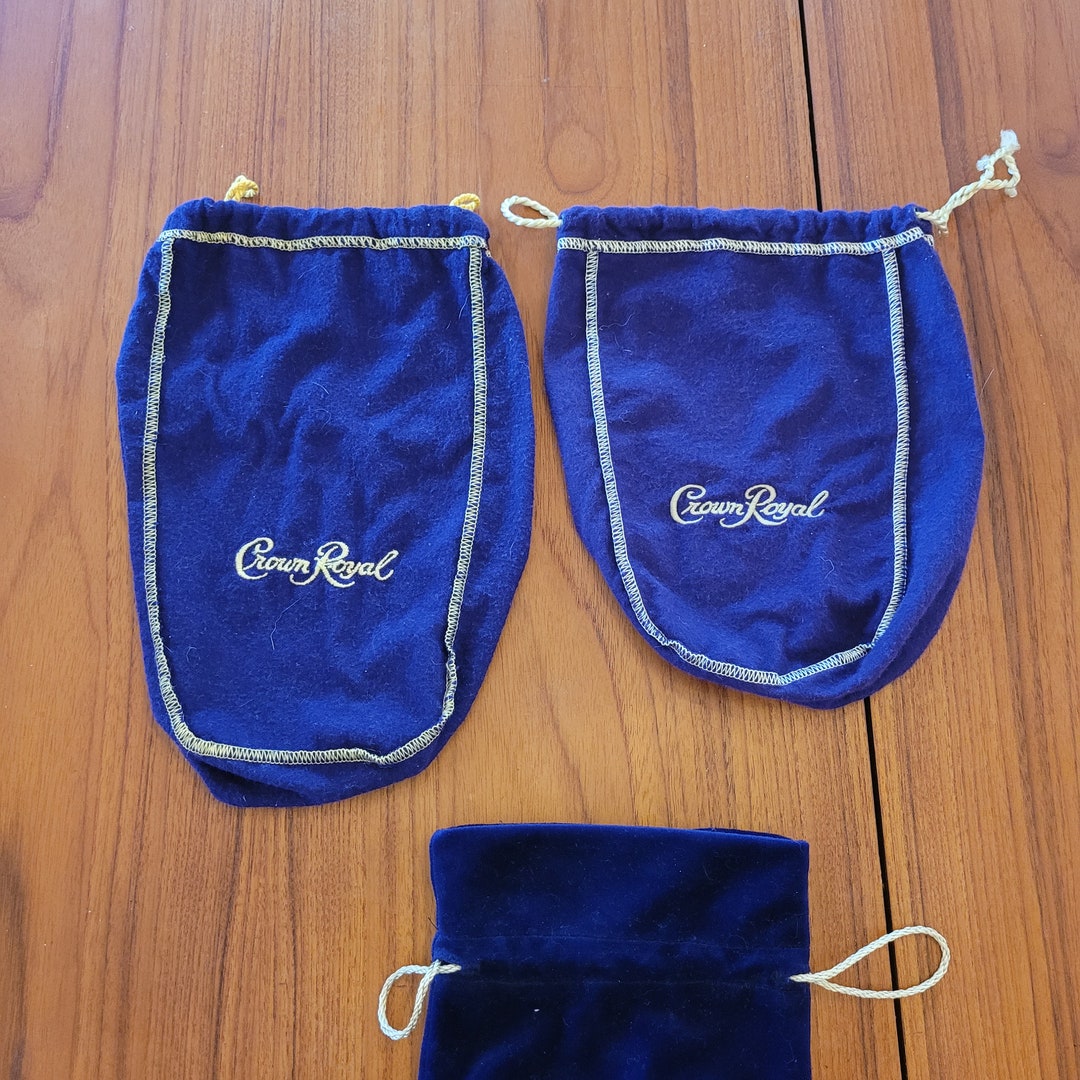 Crown Royal Purple Velvet Bag Collection, Set of 4, All With Gold ...