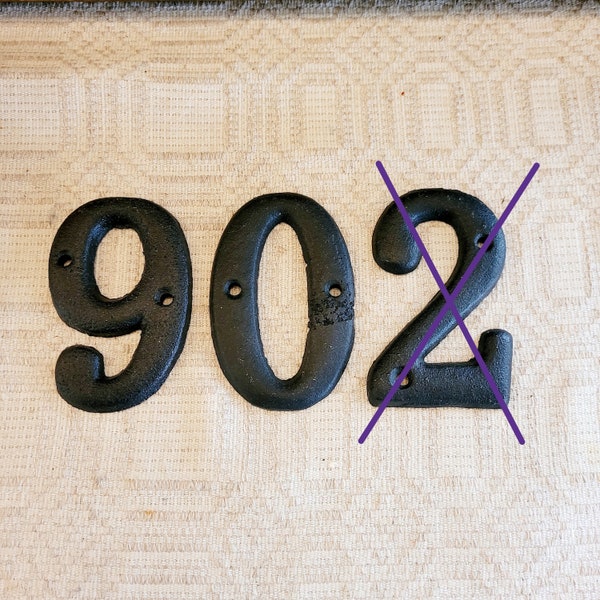 Wrought Iron House Numbers - Etsy
