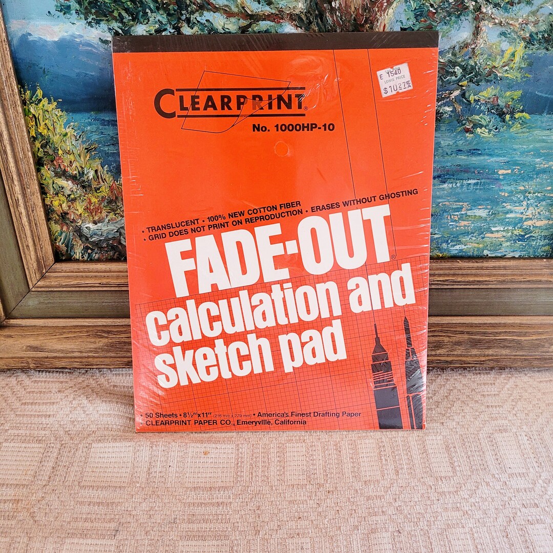 CLEARPRINT Fade Out Calculation and Sketch Pad, 9 New Pads, Never Used ...