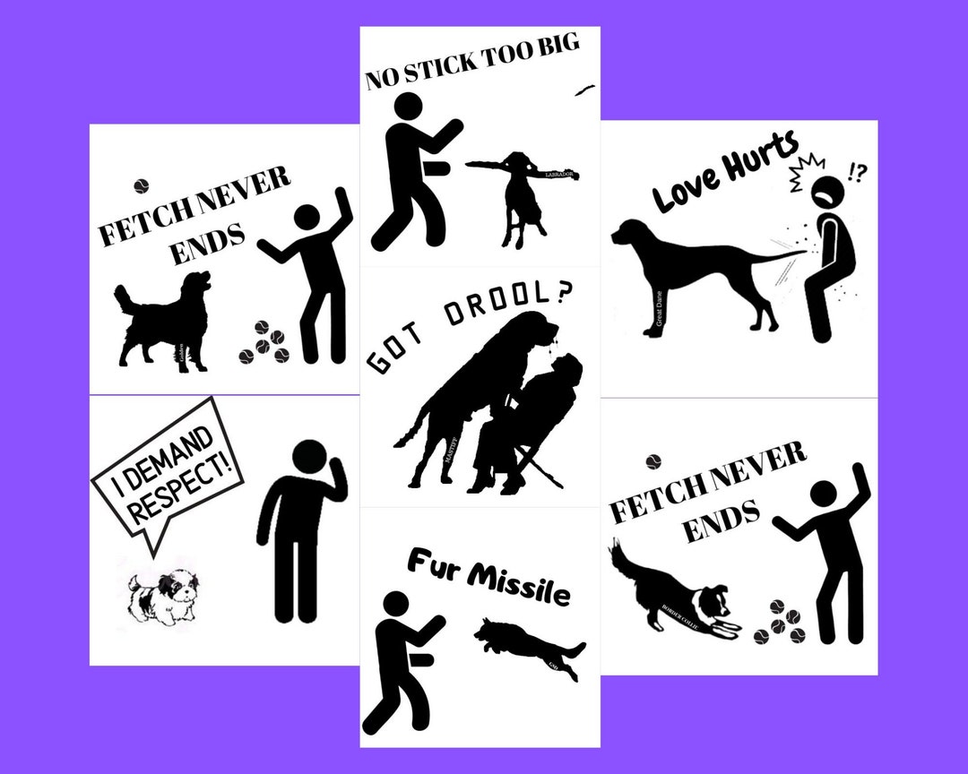 Funny Dog Window Sticker - Etsy