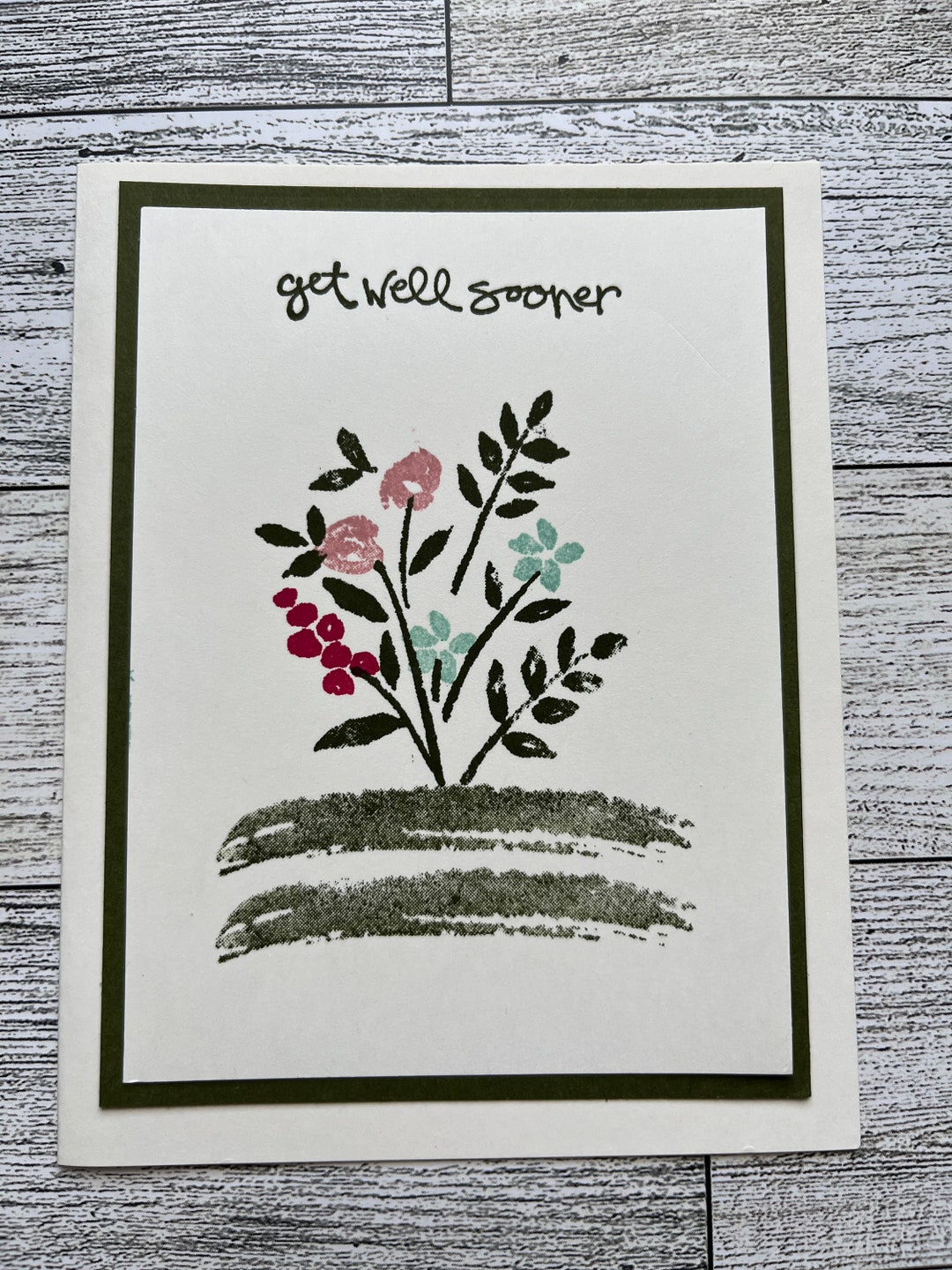 Get Well Sooner Card Kit with Bonus Thank You Card - Etsy