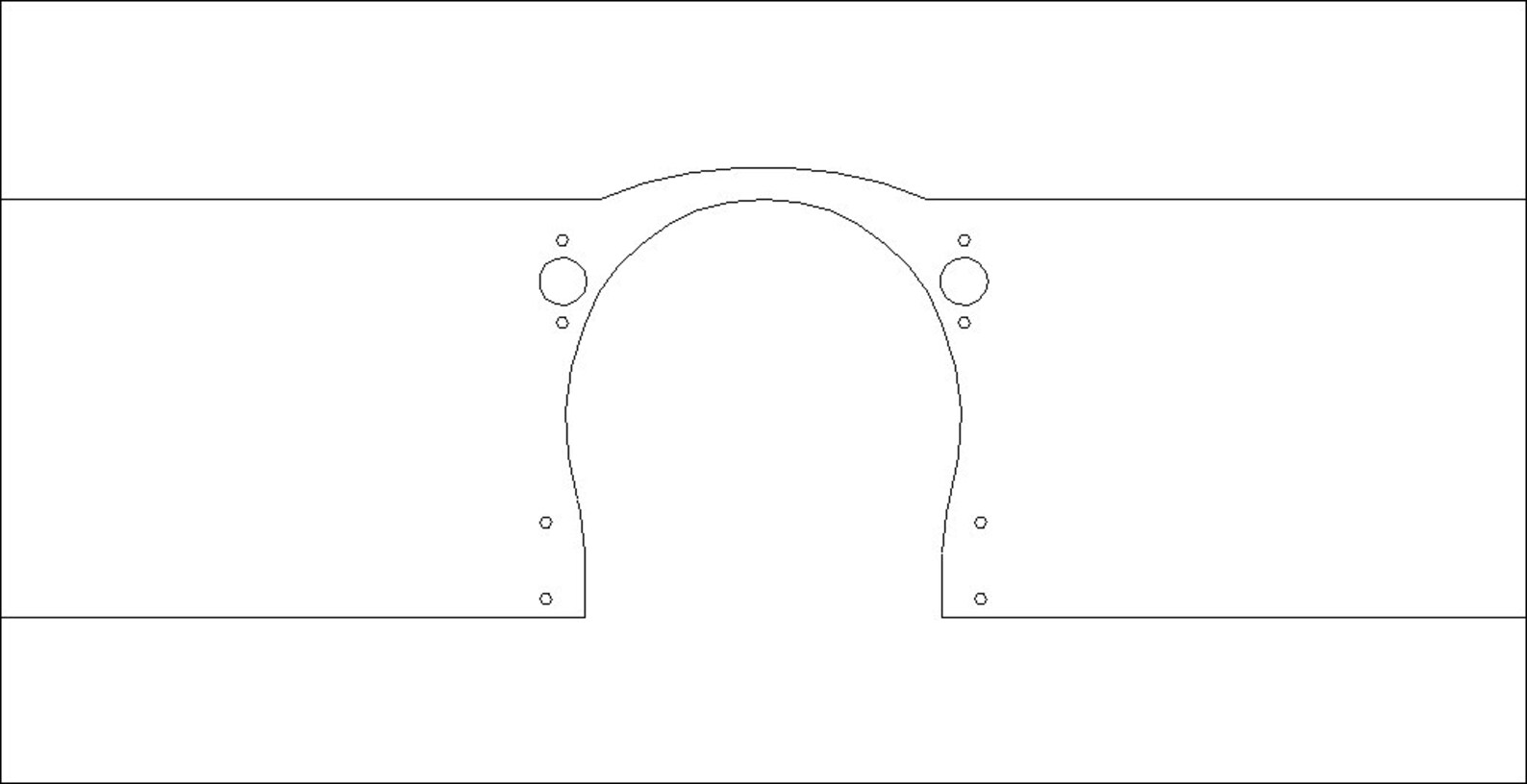 DXF File Small Block Chevrolet SBC Front Mount Engine Plate - Etsy Canada