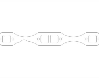 Sbc Header Flange Dxf File - Etsy