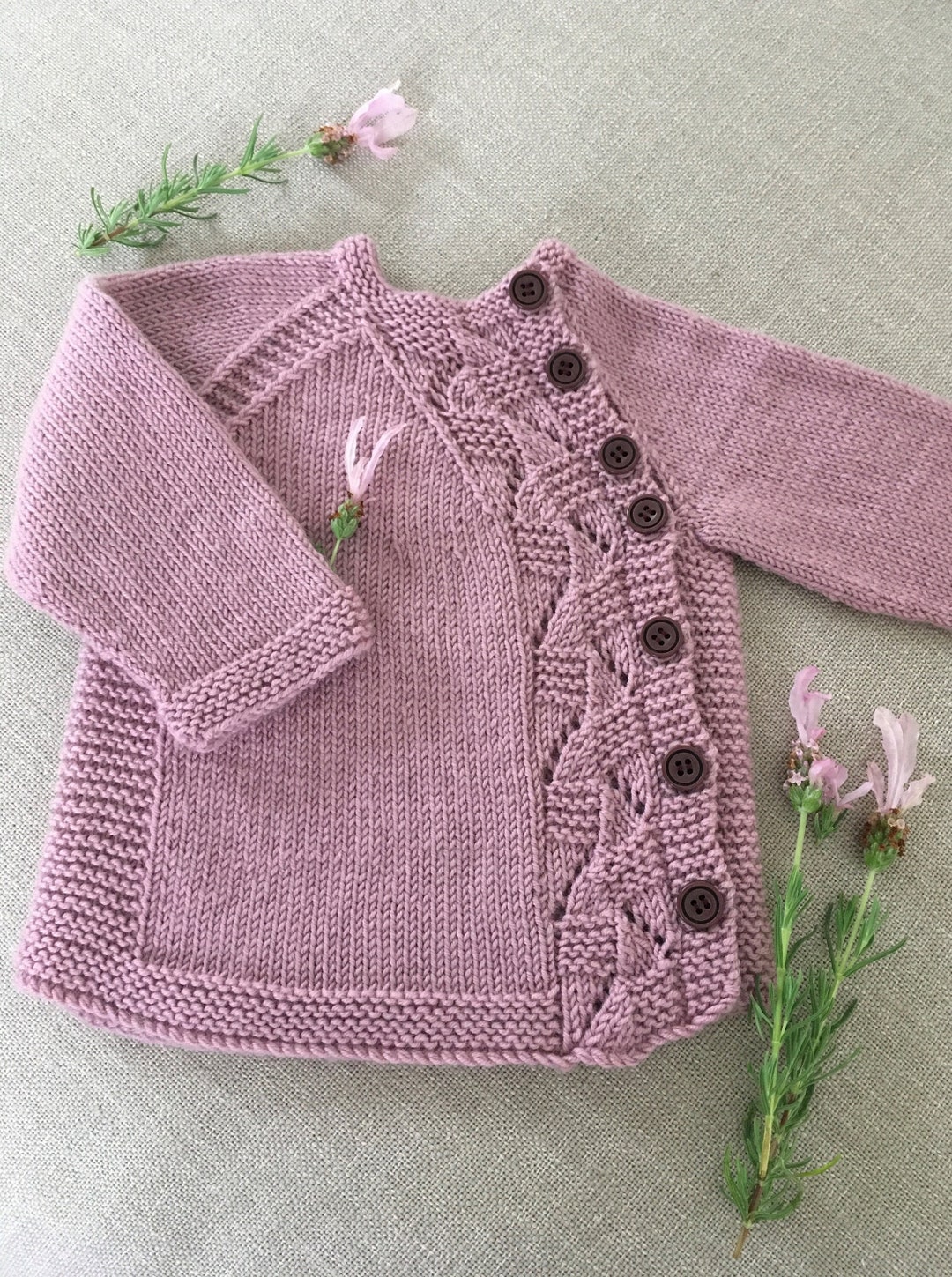 Knitting Pattern, Baby Cardigan Pdf Pattern - English Only - Etsy
