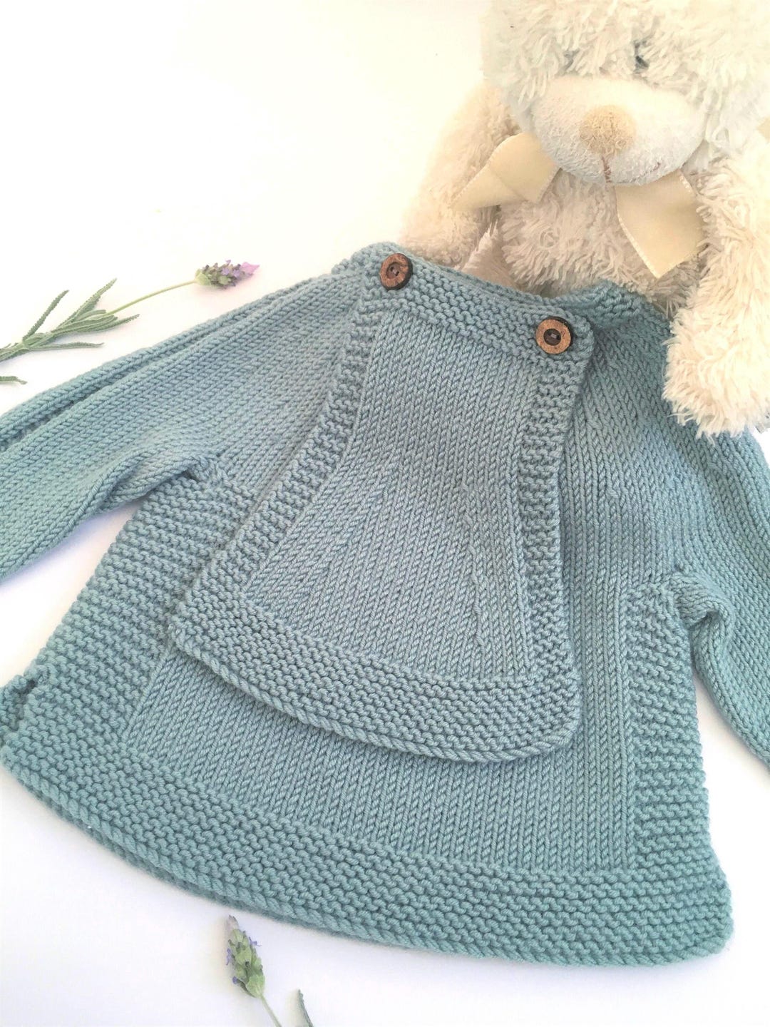 Knitting Pattern, Baby Sweater, Baby Bib - English Only - Etsy