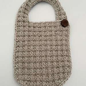 Knitting Pattern, Baby Bib, Beginner Pattern, Cotton Bib - English Only ...