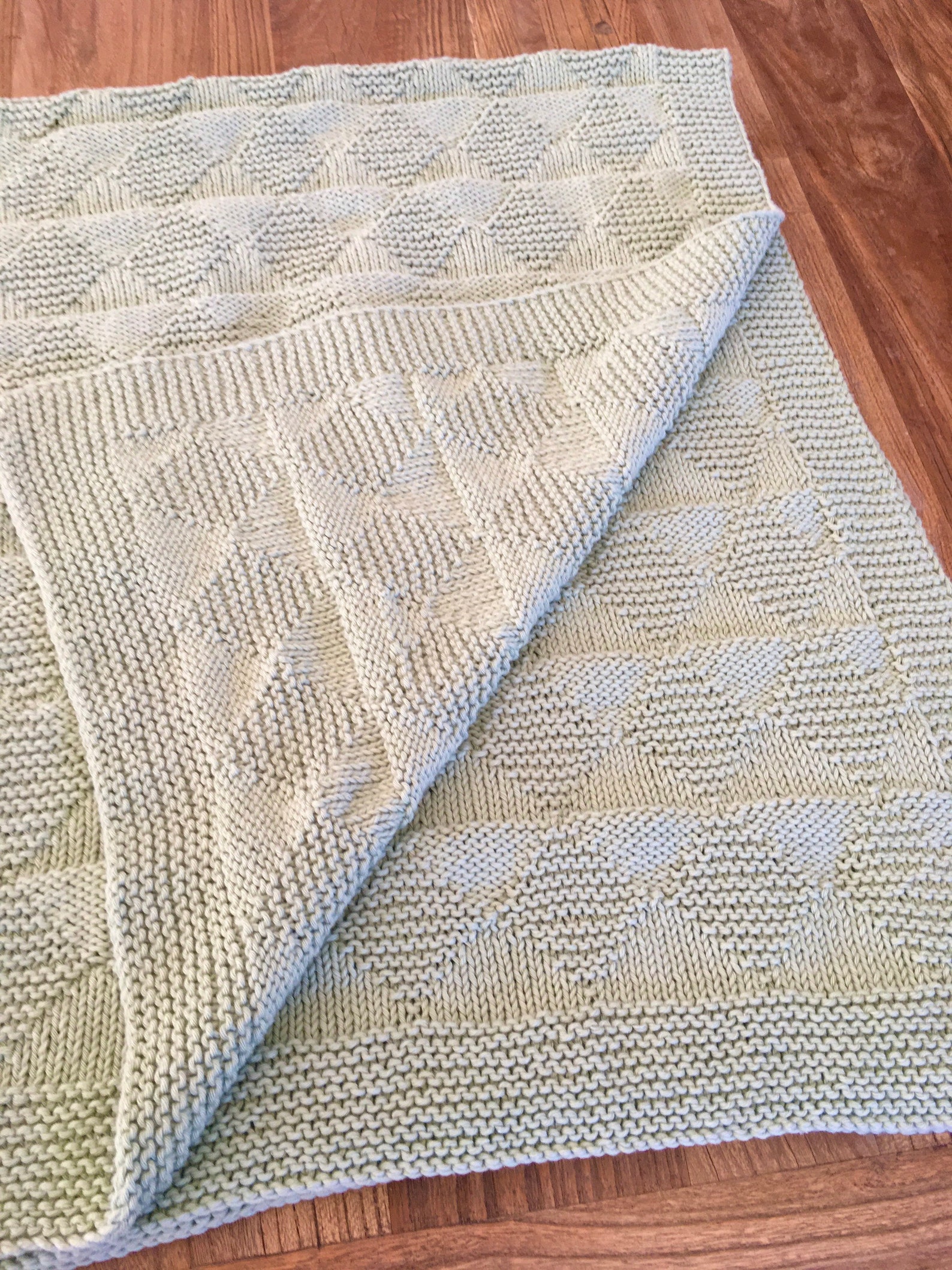 Baby Blanket Knitting Pattern Reversible Blanket Easy - Etsy