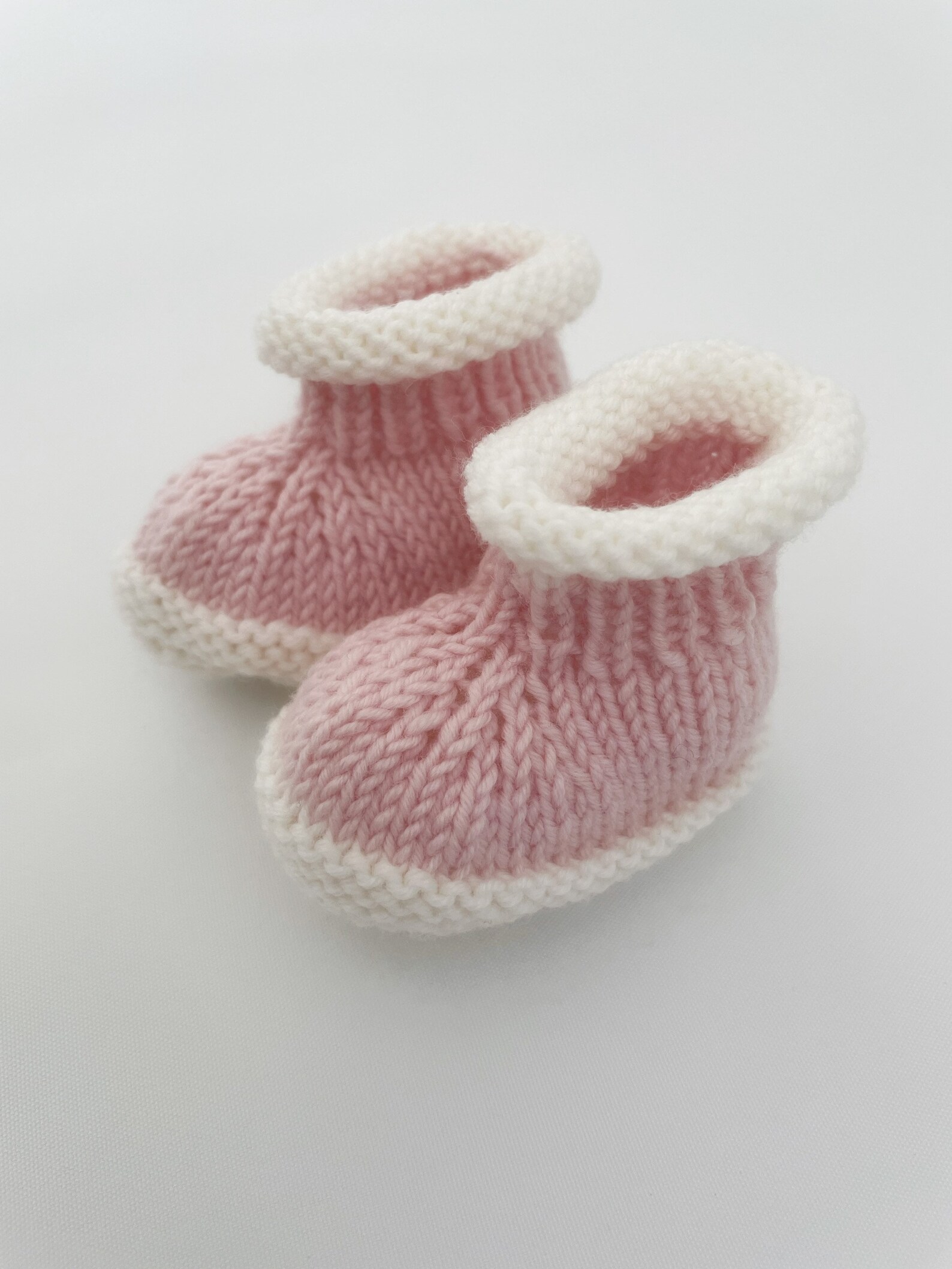 Baby Booties KNITTING PATTERN, Beginner Knit, Newborn Booties - English ...
