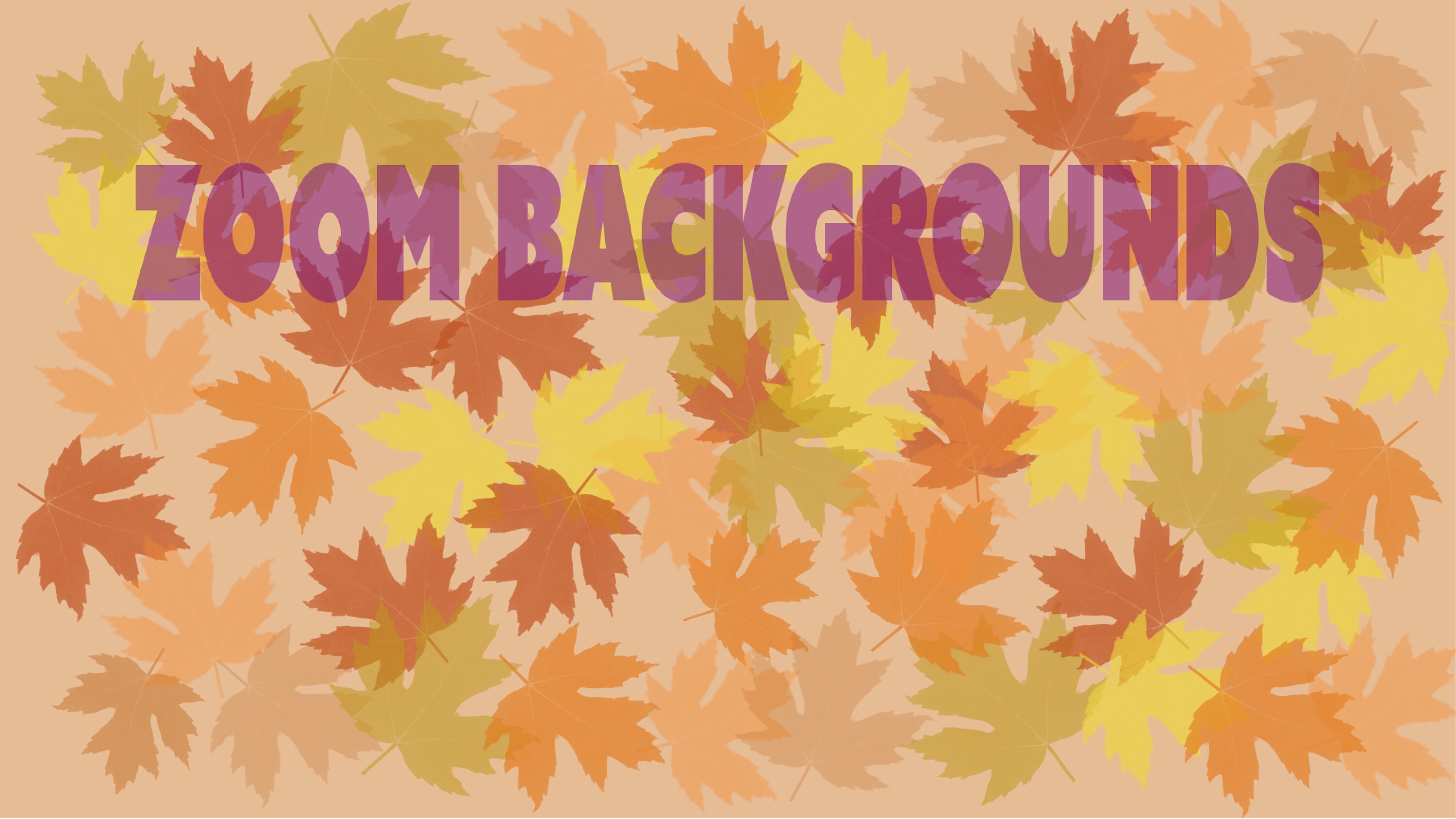Autumn Leaves Zoom Background - Etsy