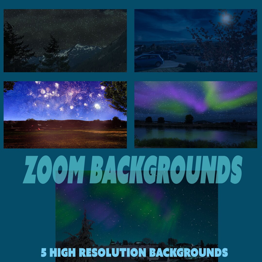 Night Skies Zoom Backgrounds - Etsy Canada