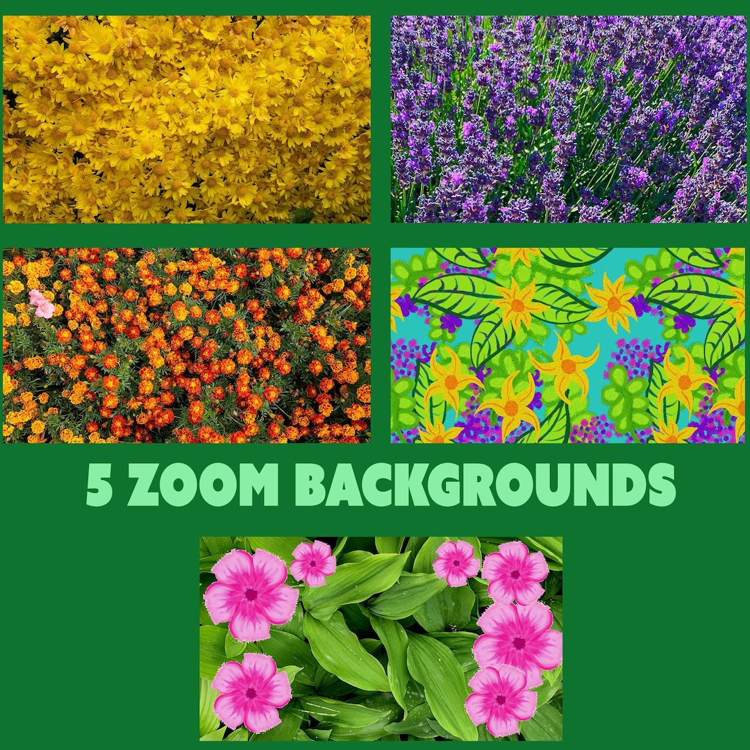 Fantastic Flowers Zoom Backgrounds - Etsy